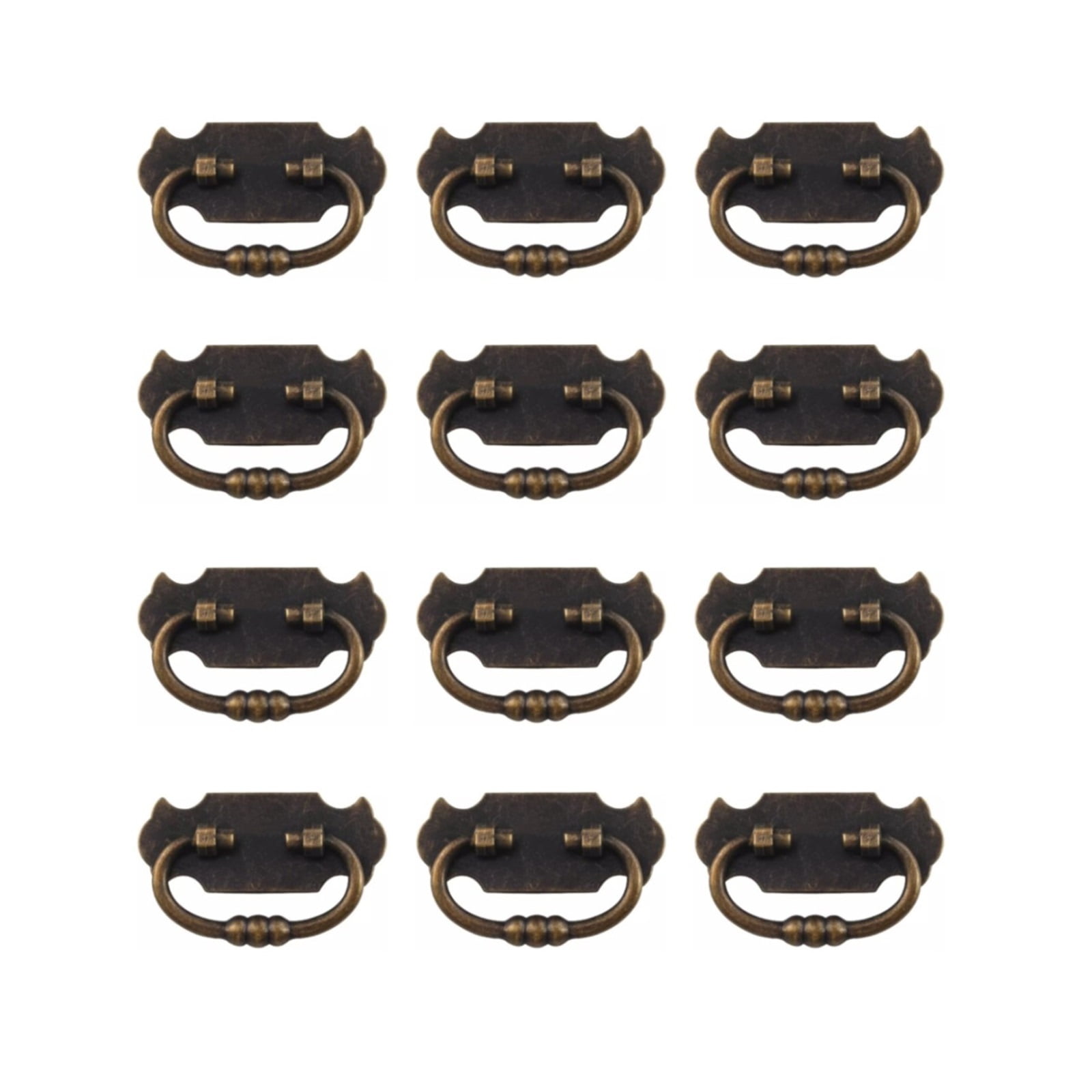 12pcs 3.48" Length Ring Drawer Pulls Vintage Decorative Handles Antique ...
