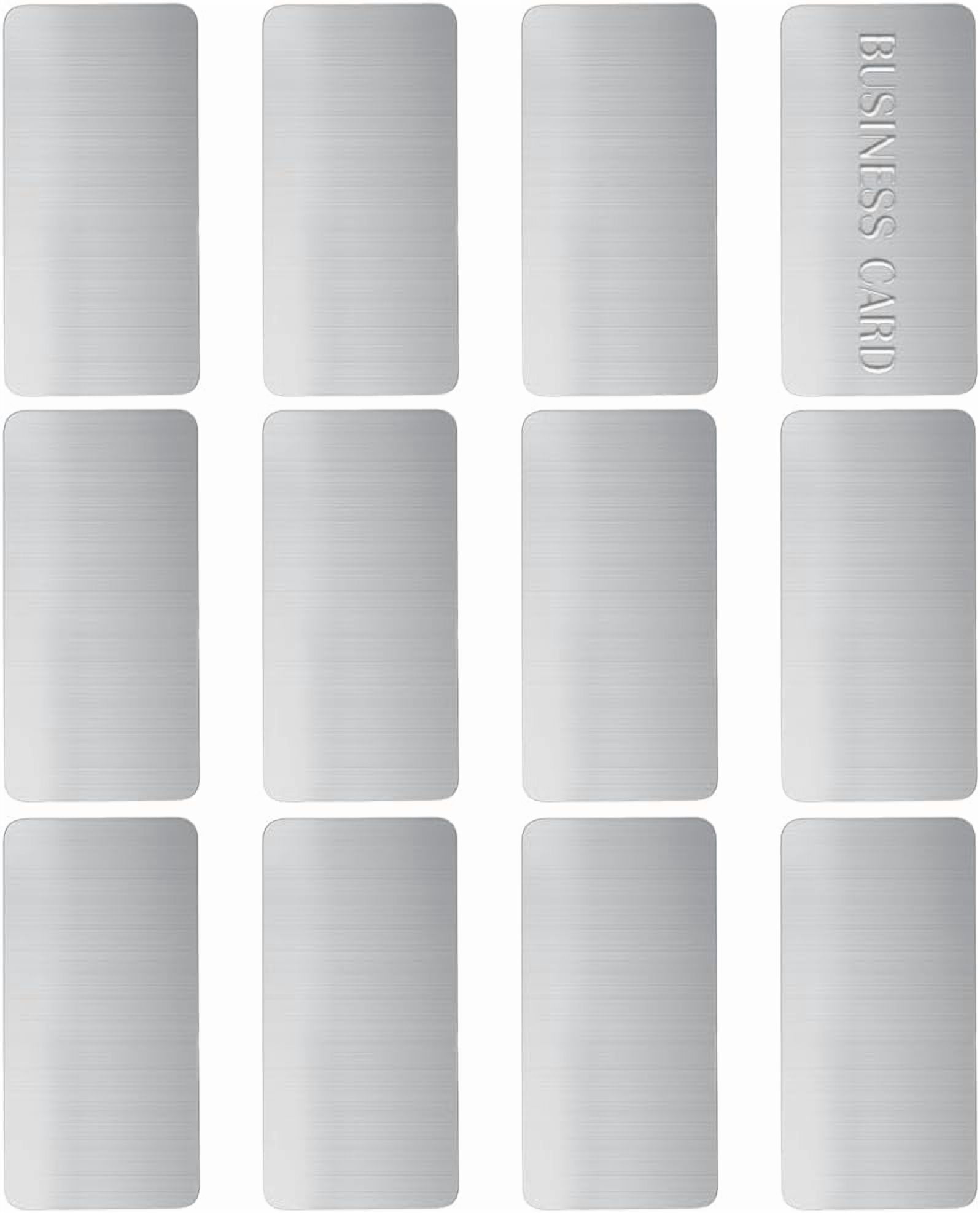 12pcs 304 Stainless Steel Engraving Blanks 3.9x1.96 Inch Rectangle ...