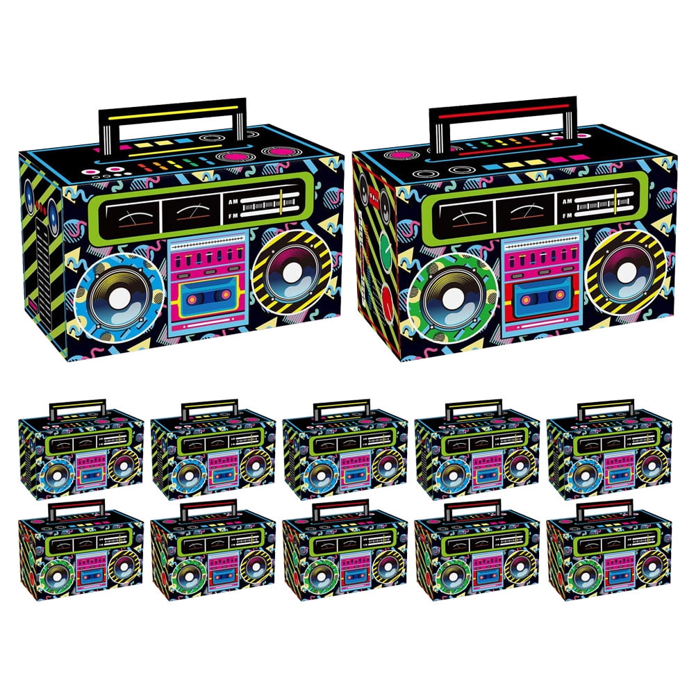 12pcs 80s Theme Party Decorations Candy Boxes Party Favors 80's ...