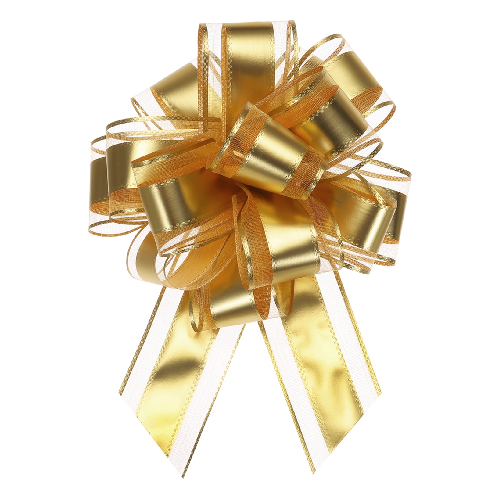 12pcs 9" Extra Large Pull Bow Metallic Gift Wrapping Bows Ribbon ...