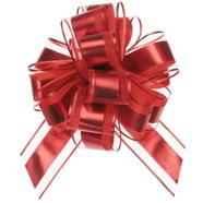 Large Ivory Wedding Pull Bows with Long Tulle Tails - 9" Wide, Set of 6 ...