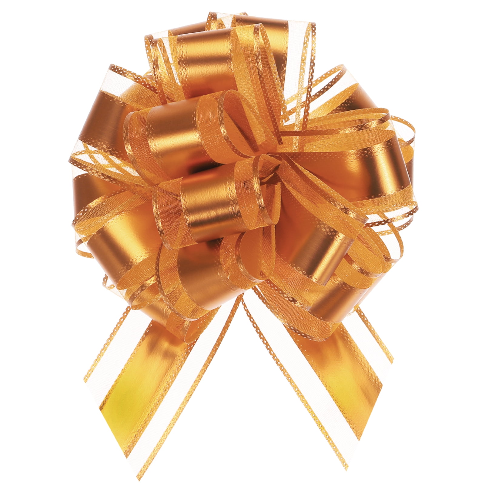 12pcs 9" Extra Large Pull Bow Metallic Gift Wrapping Bows Ribbon ...