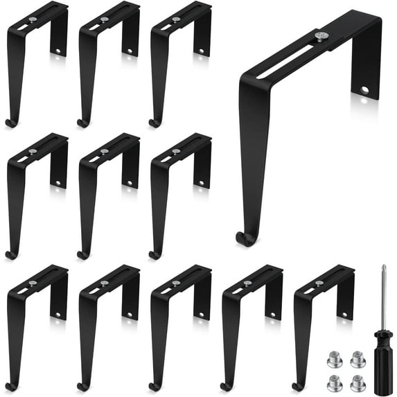 12pcs Adjustable Cubicle Wall Hangers, Metal Cubicle File Hooks Cubicle ...
