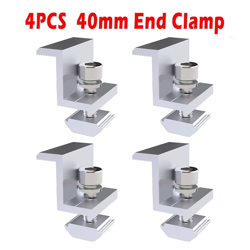 12pcs Adjustable Solar Panel Mounting Bracket Clamp Wide Photovoltaic ...