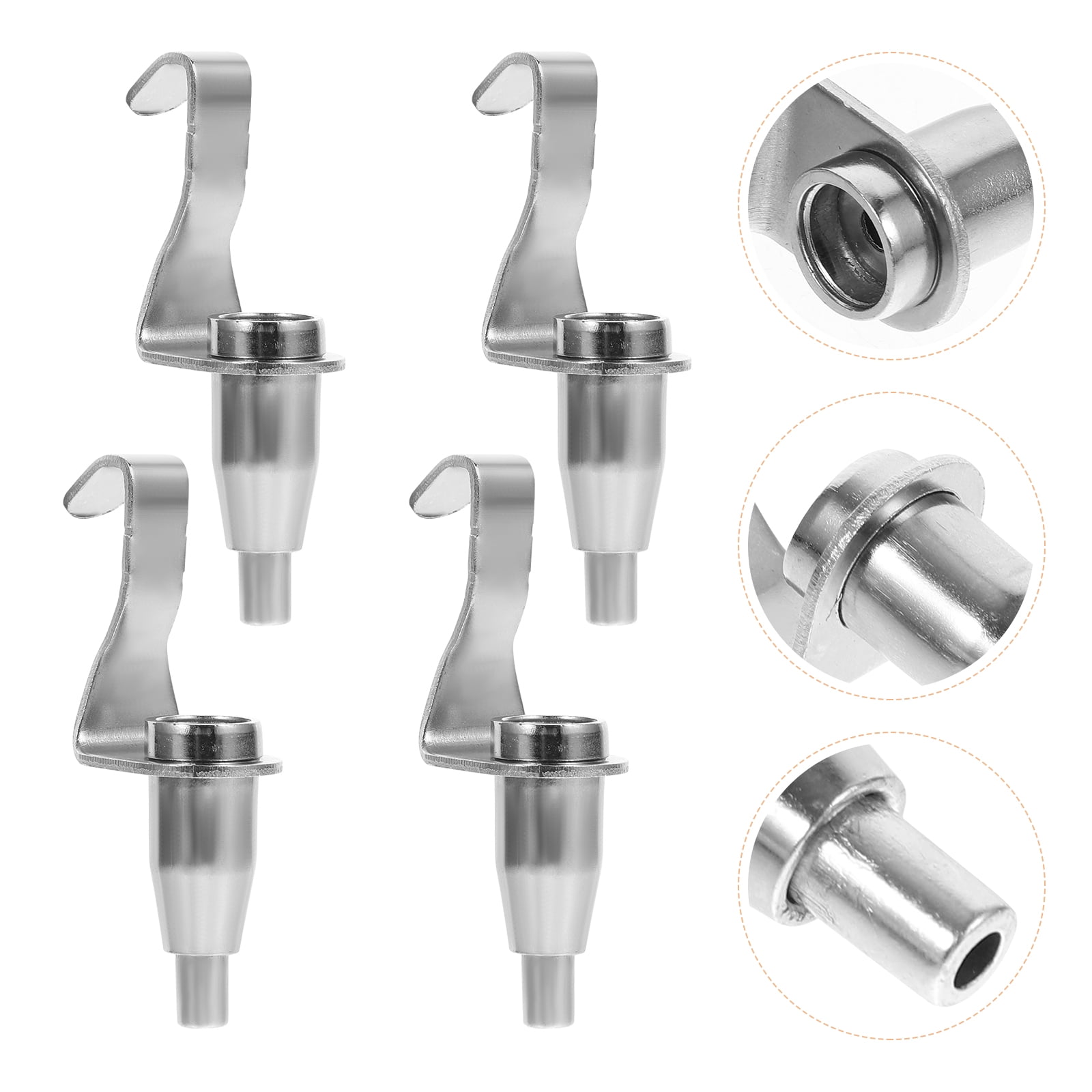 12pcs Sturdy Silver Iron Wire Rope Hooks for Picture Display Adjustable ...