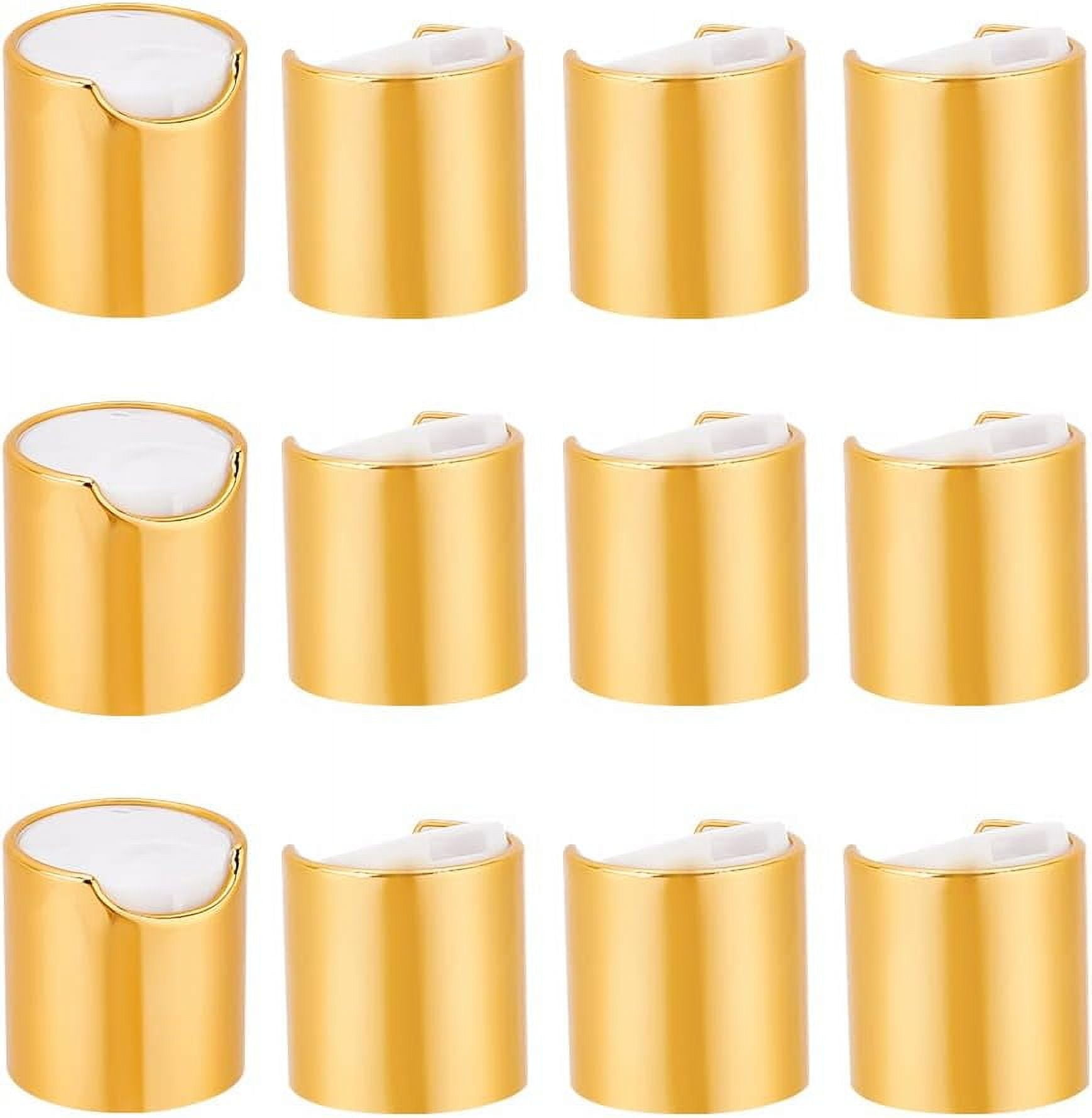 12pcs Aluminized Replacement Plastic Press Caps Golden Press Disc Caps ...