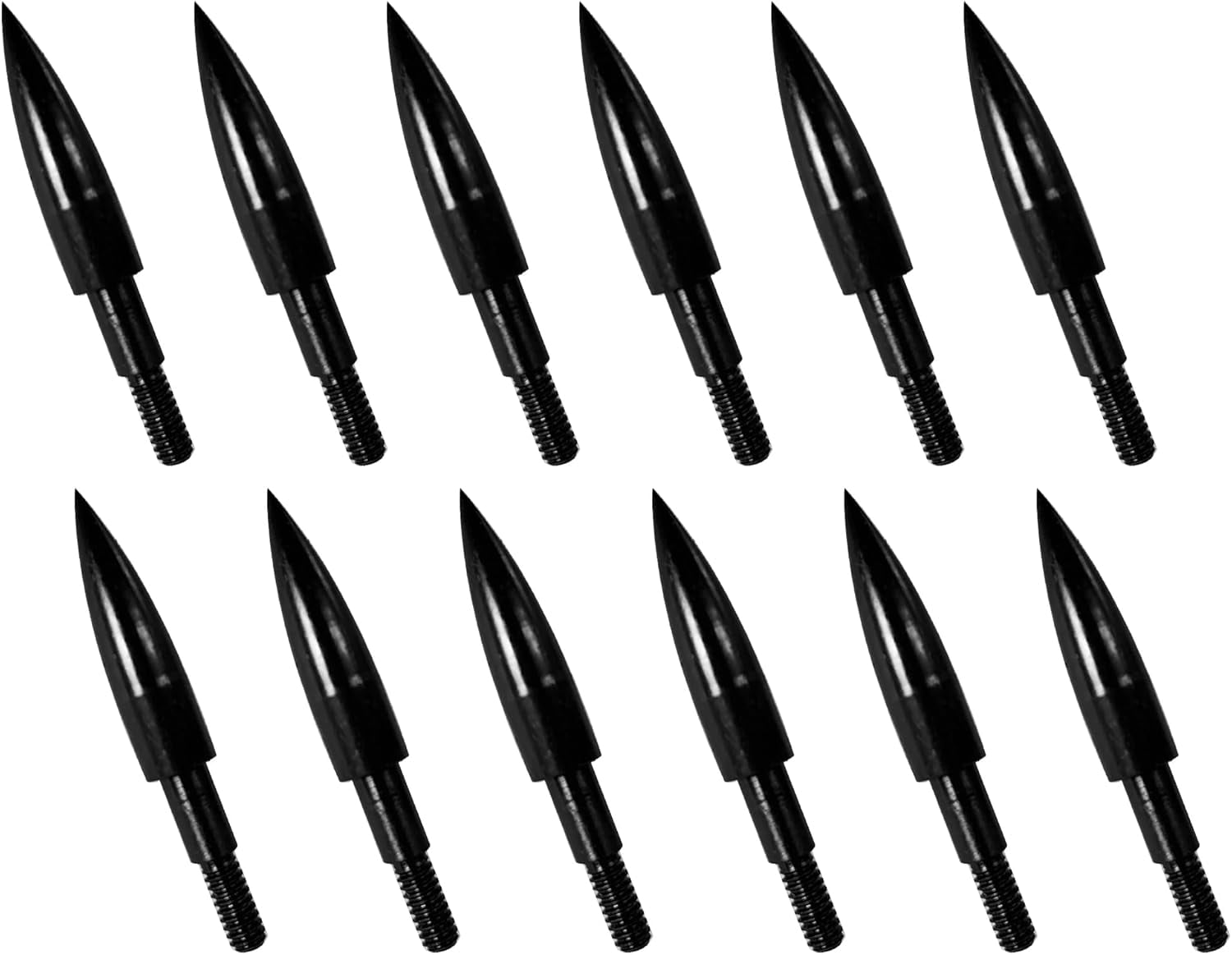 12pcs Archery Arrow Tips 100/125/150/200 Grain Field Tips 5/16 Inch ...
