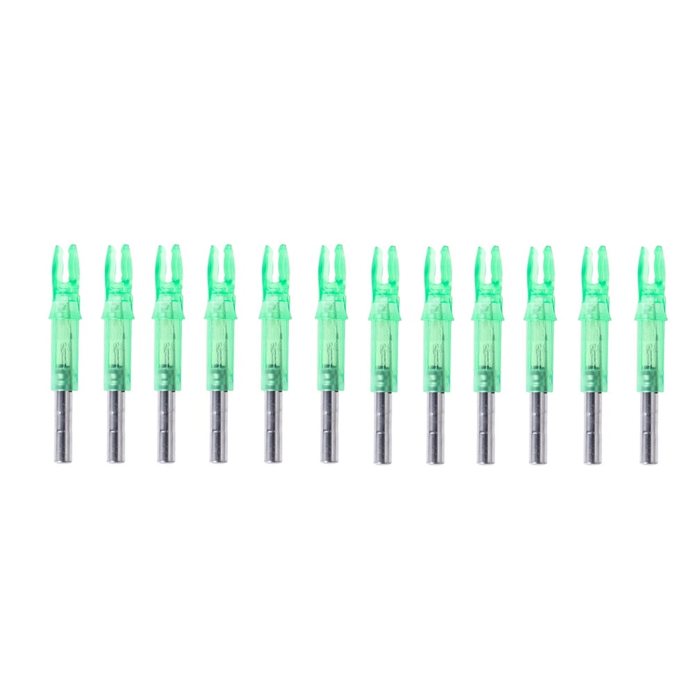12pcs Archery LED Lighted Arrow Hunting Arrow Tails Bow Accessories ...