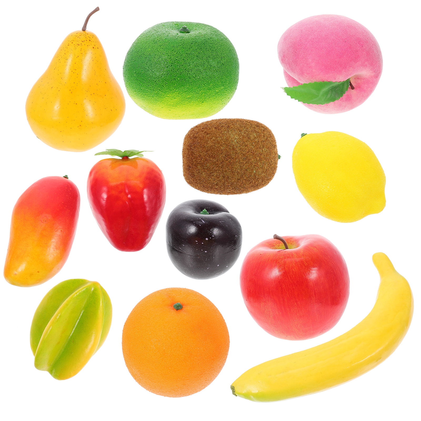 12pcs Artificial Fruits Lifelike Fruit Decorations Fruits Prop Home ...