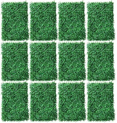 12pcs Artificial Plant Wall Panels, Artificial Boxwood Mat Wall ...