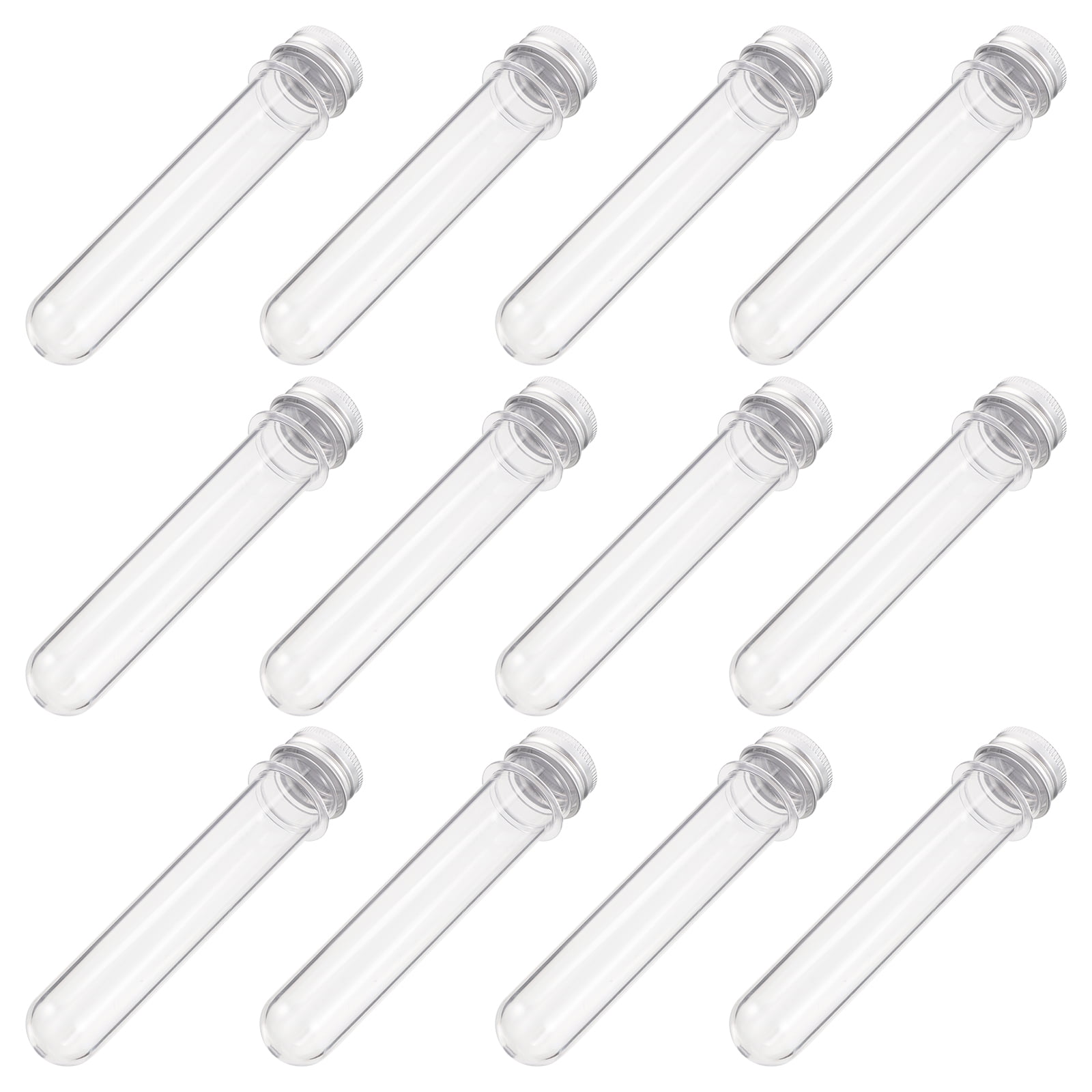 12pcs Transparent Bath Salt Bottles and Candy Jars Multipurpose Storage ...