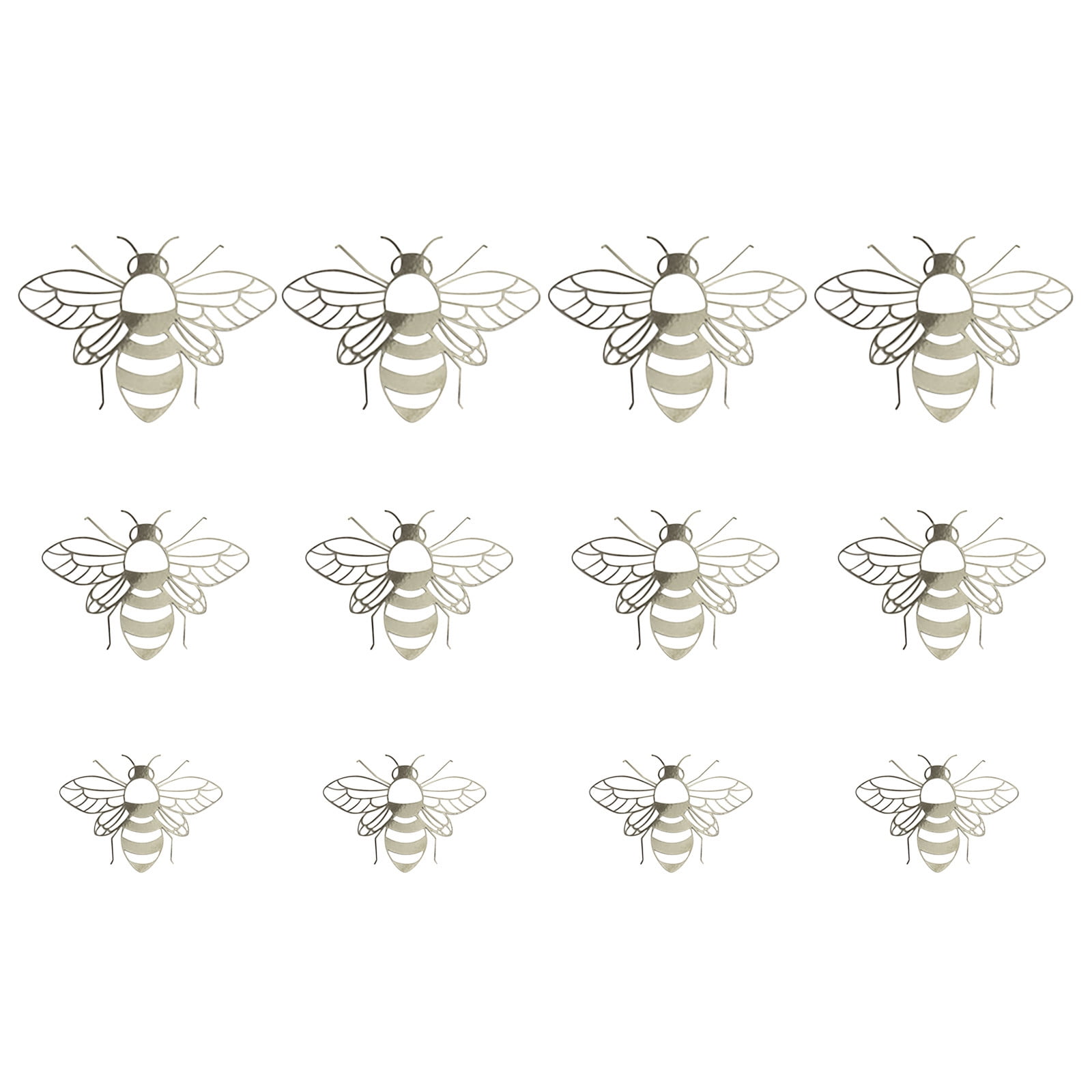 12pcs Bee Wall Decals, Honey Bee Wall Decor, Bee Wall Stickers Gold ...