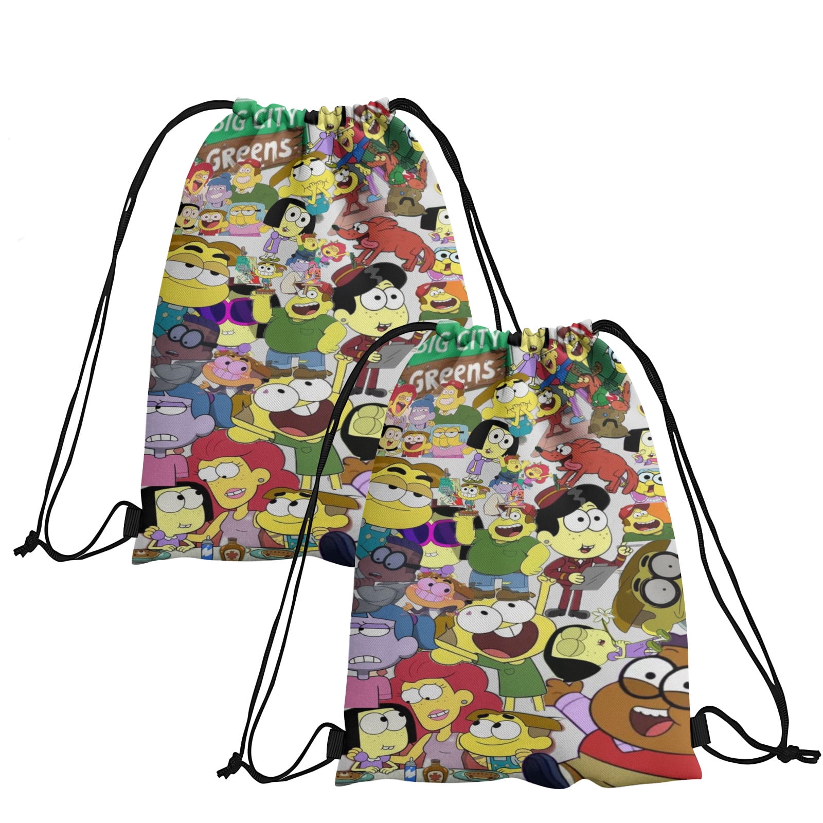 12pcs Big City Green Drawstring Bag Drawstring Goodie Favor Bags for ...