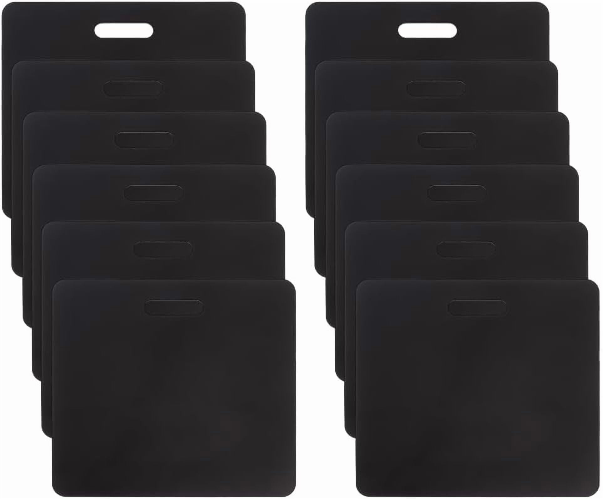 12pcs Black Acrylic Badge Buddy 3.1x3.3inch DIY Badge Buddy Blanks Set ...