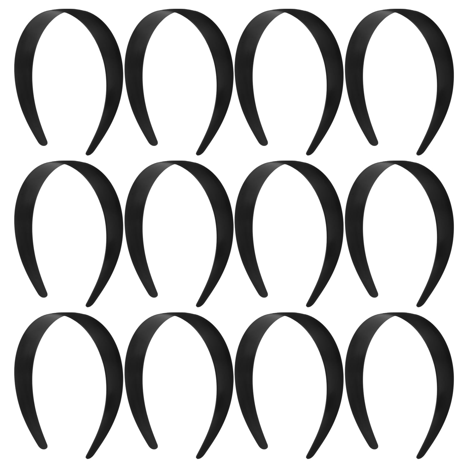 12pcs Blank Headbands No Teeth Plain Headbands DIY Hair Hoop Material ...