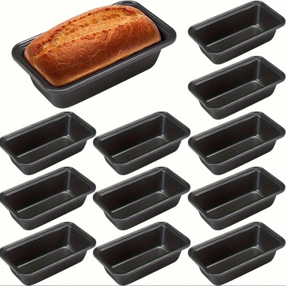 12pcs Bread Loaf Pan Advance Set Rectangular Baking Pans for Meatloaf ...