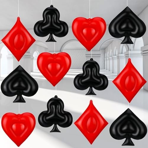 12pcs Casino Party Decorations Inflatables Las Vegas Casino Night ...