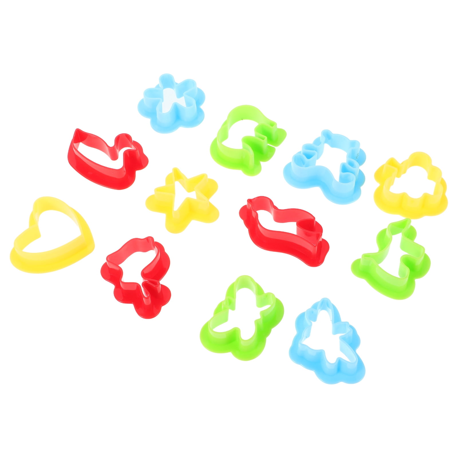 12pcs Children Diy Rubber Clay Embossing Set Plastic Playdough Molds ...