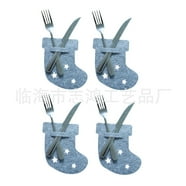 WJHWSX Christmas Decoration Silverware Set Cover,Christmas holiday ...