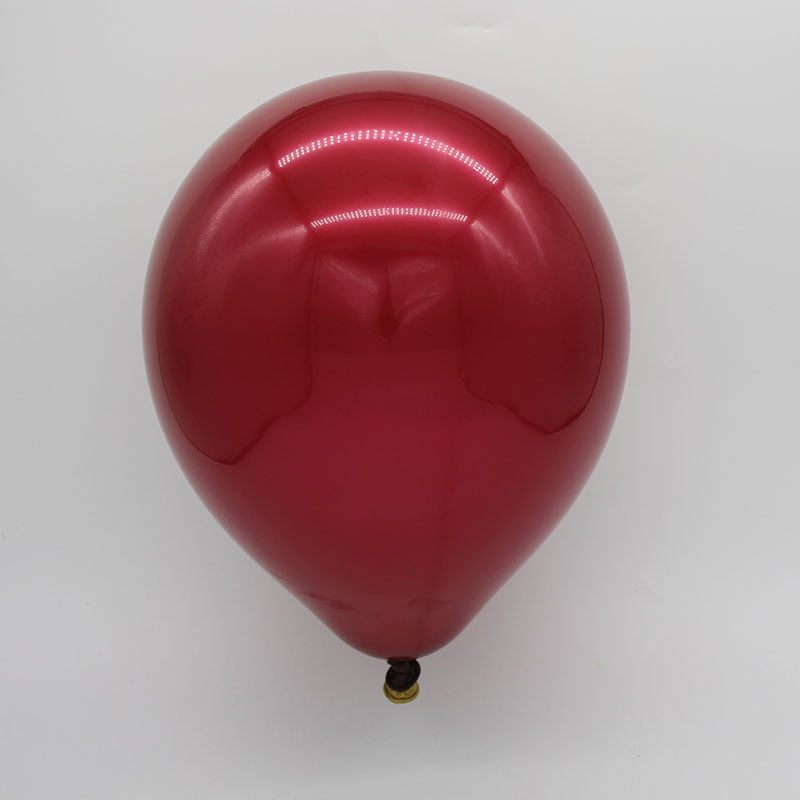 12pcs Chrome Metallic Red Green Double Layer Balloon Pearl Latex Helium ...