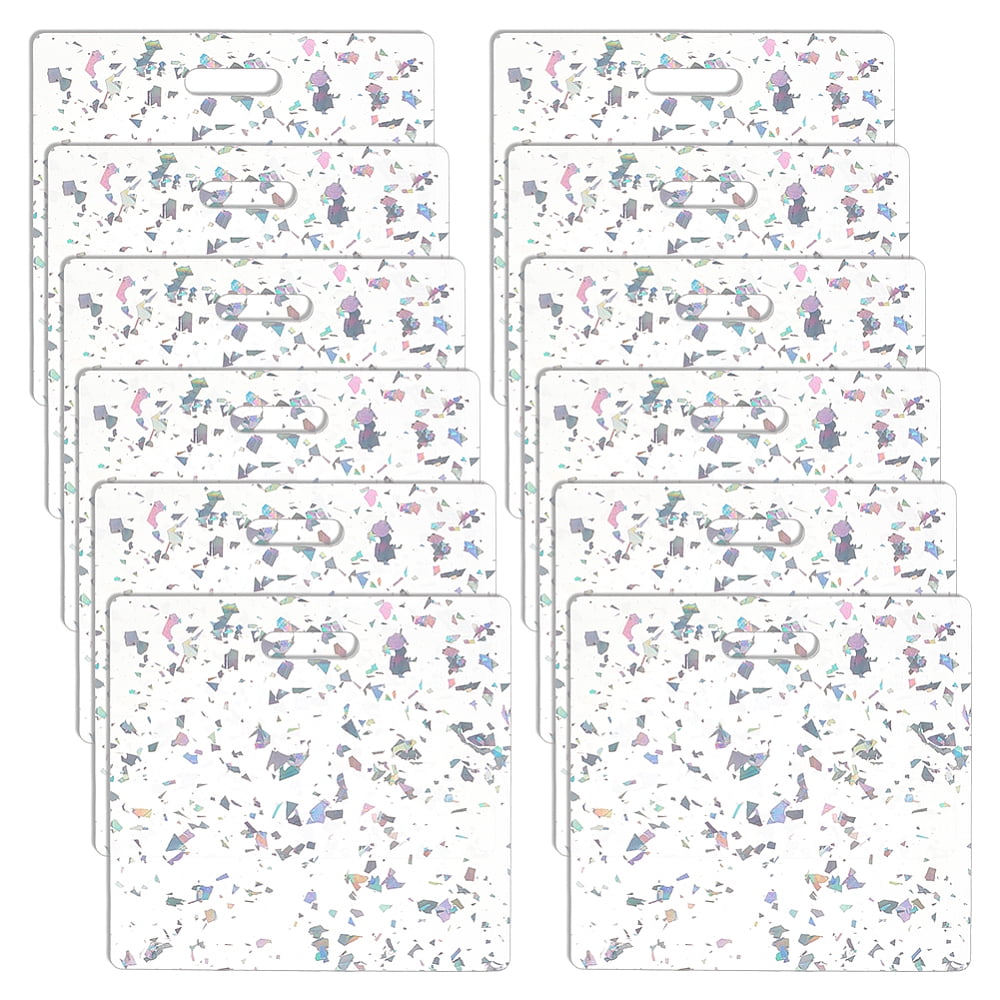 12pcs Clear Acrylic Badge Buddy 3x3.37 Inch DIY Badge Buddy Blanks with ...