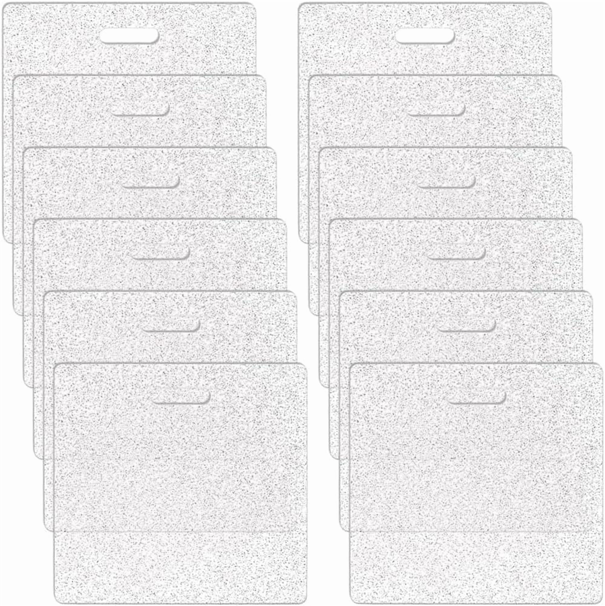 12pcs Clear Acrylic Badge Buddy 3x3.37 Inch DIY Badge Buddy Blanks with ...