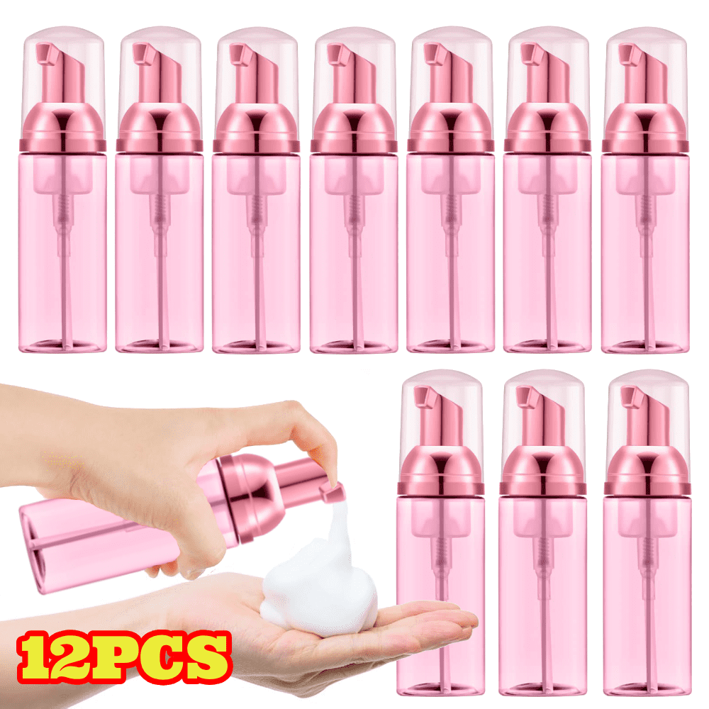 12pcs Clear Shampoo Bottles 60ml, Plastic Foam Pump Bottles, Travel ...