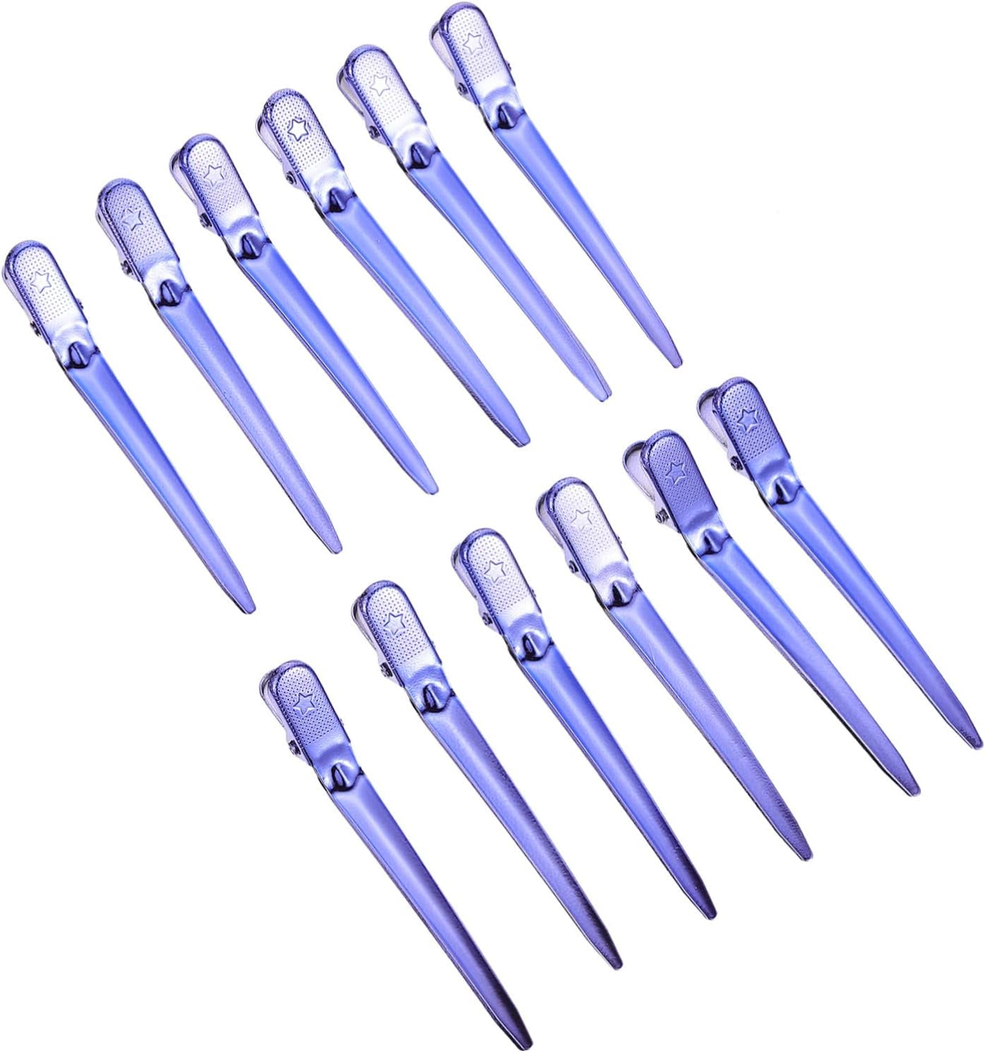 12pcs Clip Professional Hair Clips Duck Billed Hair Clips Purple Hair ...