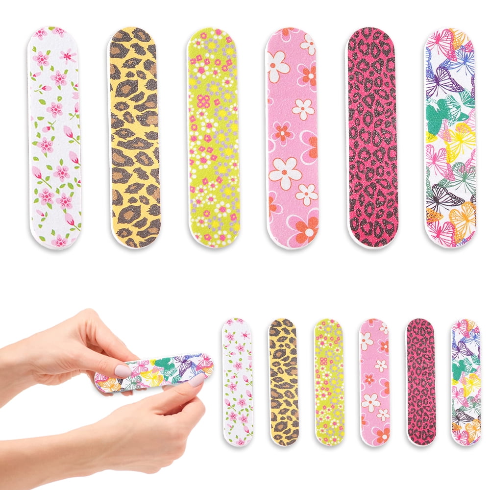 12pcs Colorful Girl Mini Emery Board Nail Files - Walmart.com