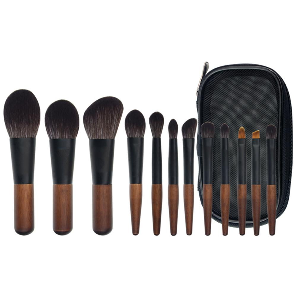 12pcs Complete Makeup Brush Set Powder Eyeshadow Foundation Blush Brush ...