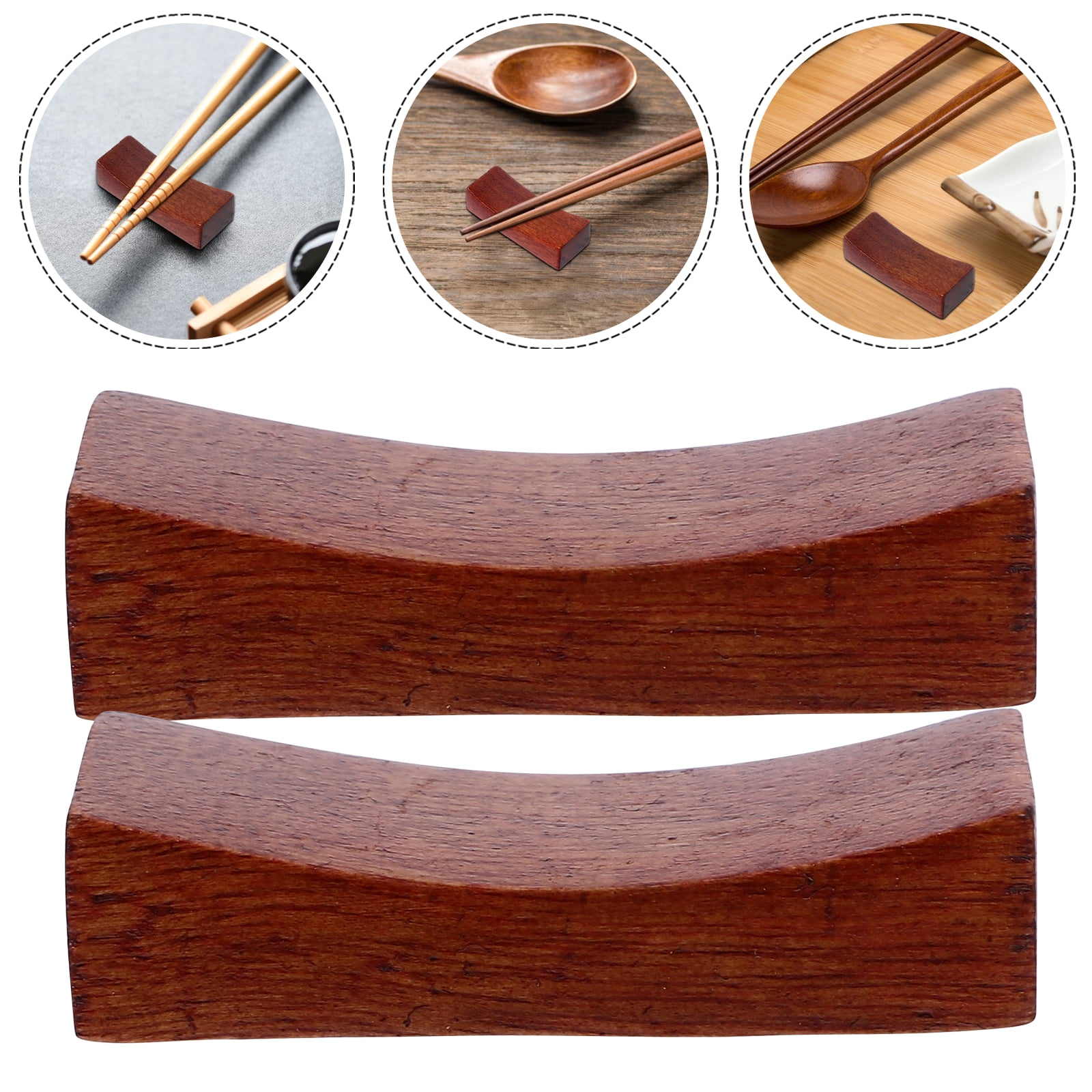 Moluckfu Serving Chopsticks Holder Synthetic Material 12Pcs 1.8X0.6X0 ...