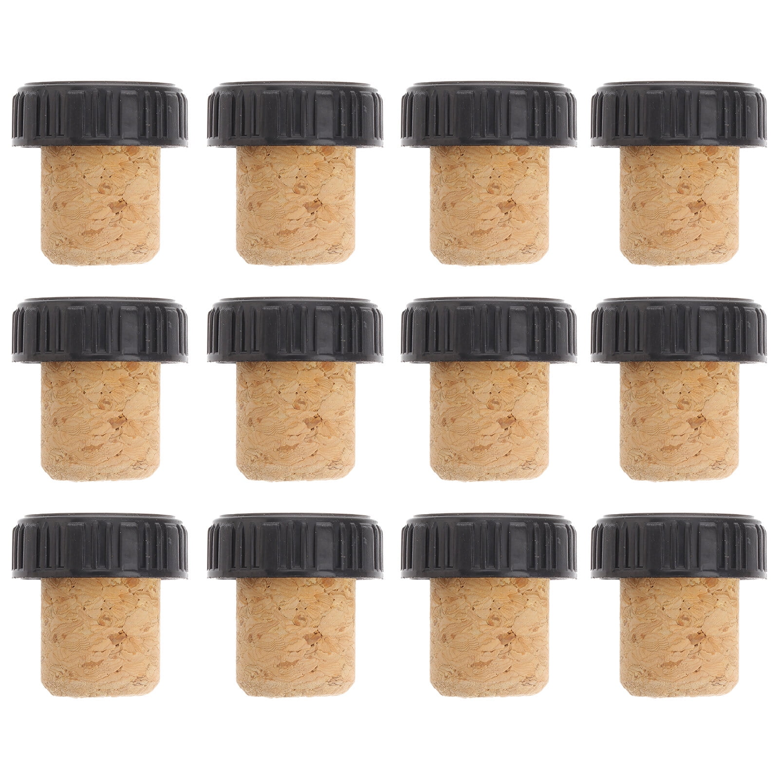 12pcs Cork Stopper Fruit Wine Bottle Sealing Plugs Wine Supplies Glass ...