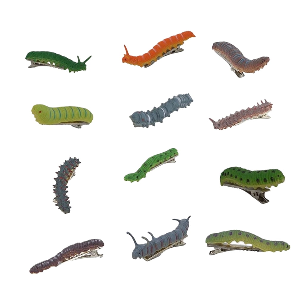 12pcs Creative Caterpillars Hair Clip Hair Styling Decoration For ...