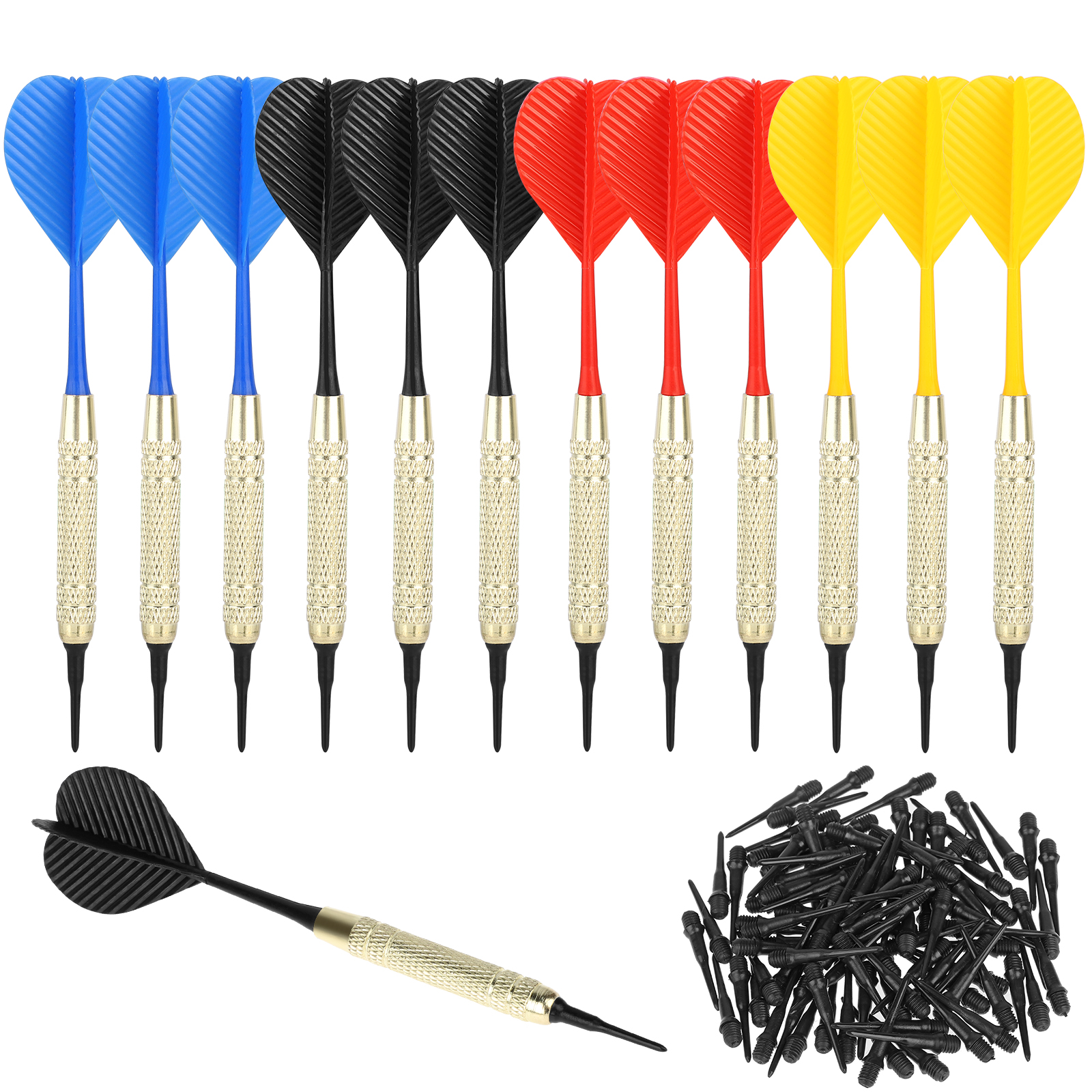 Viper Tufflex II 2BA Black 500Ct Soft Dart Tips - Walmart.com