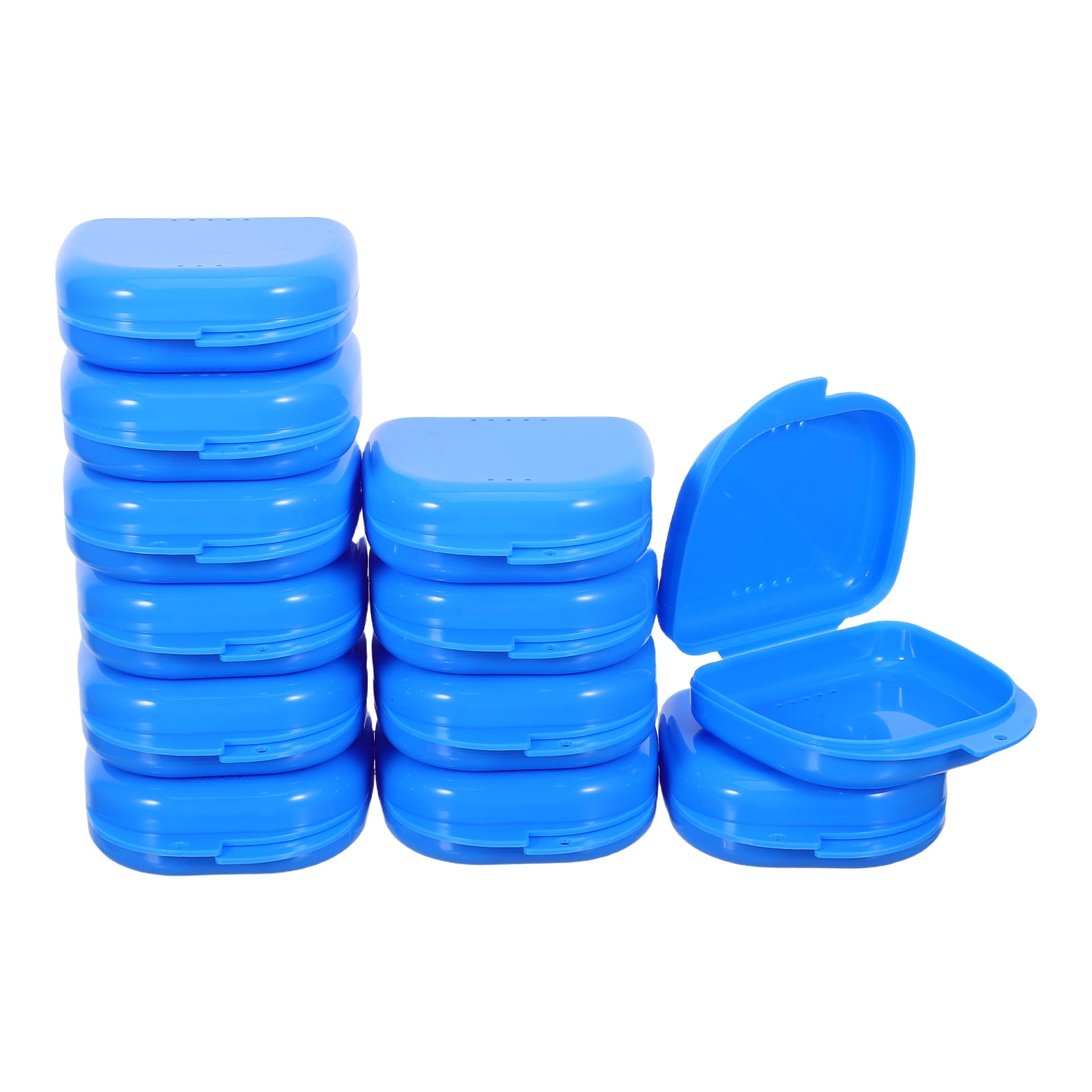12pcs Denture Case: Retainer Storage Box With Vent Holes - Travel ...