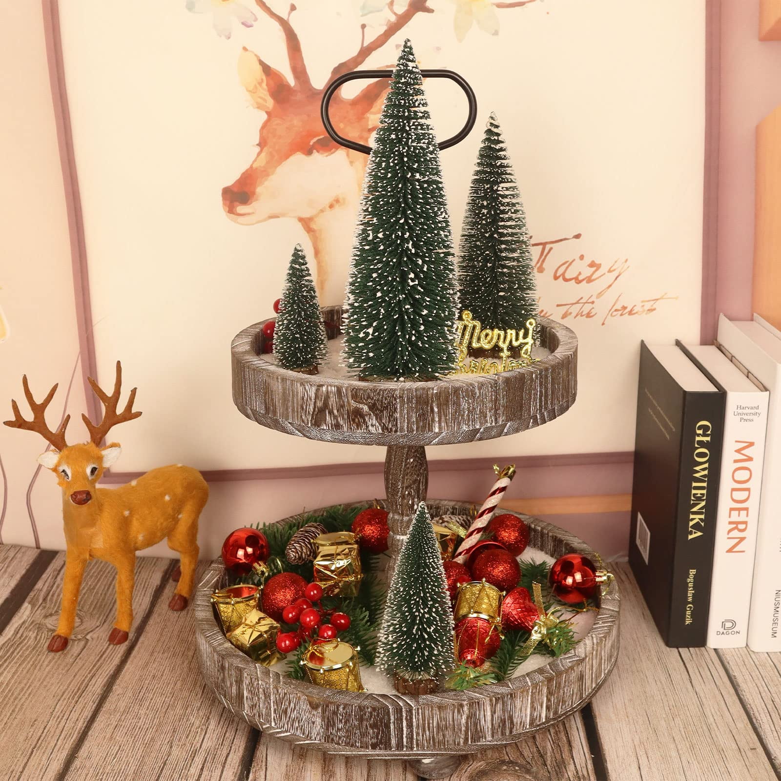 12pcs Desktop Miniature Pine Tree Tabletop Christmas Tree Small Pine ...