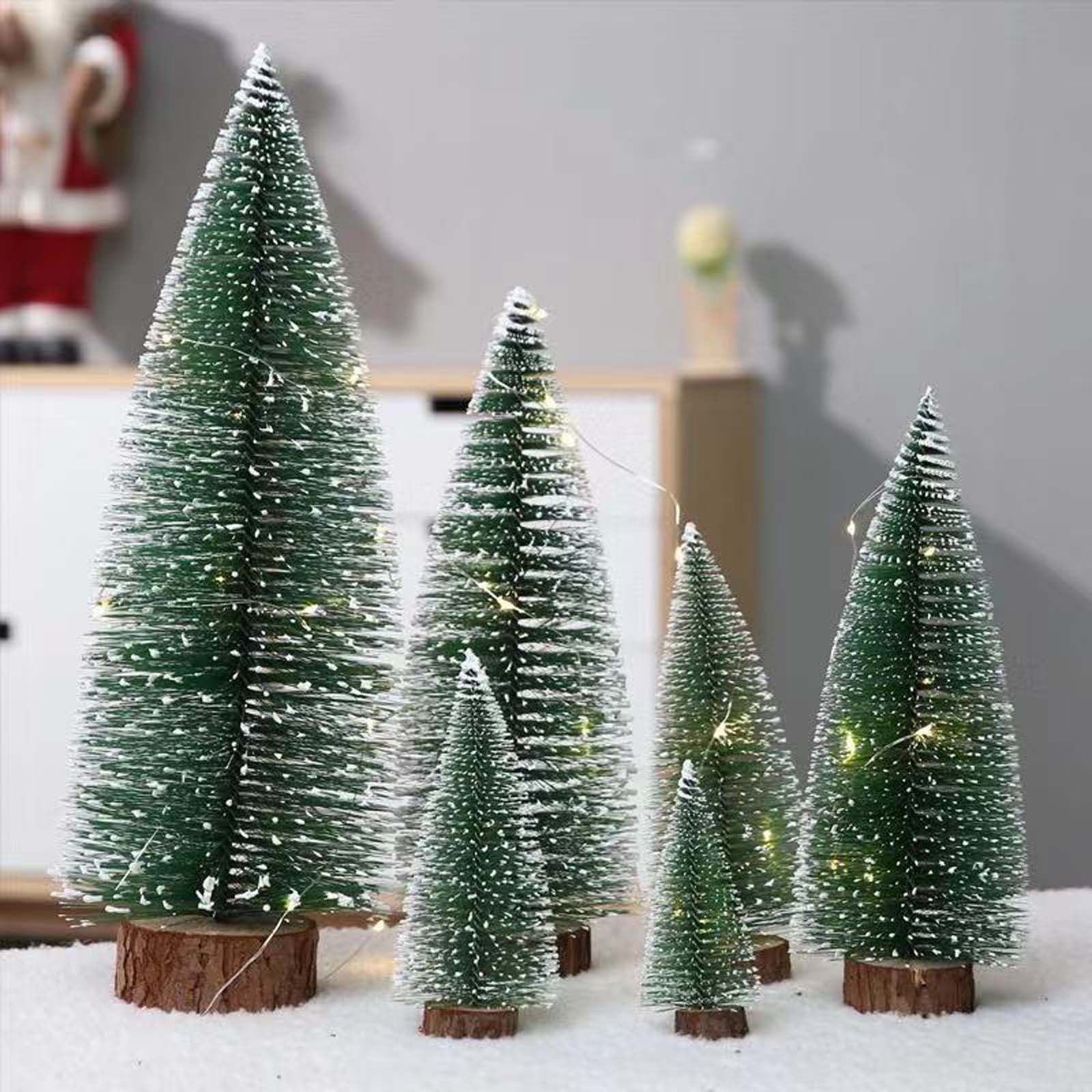 12pcs Desktop Miniature Pine Tree Tabletop Christmas Tree Small Pine ...