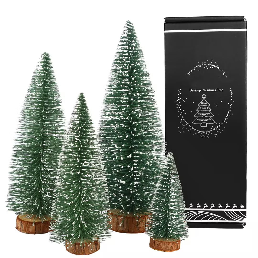 12pcs Desktop Miniature Pine Tree Tabletop Christmas Tree Small Pine ...