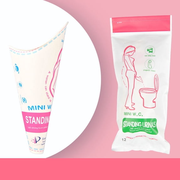 12pcs Disposable Female Urination Device Portable Lightweight Women ...