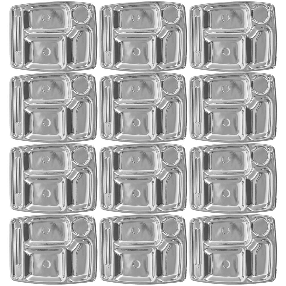 12pcs Doll House Miniature Food Trays Tiny House Mini Plates Kids ...