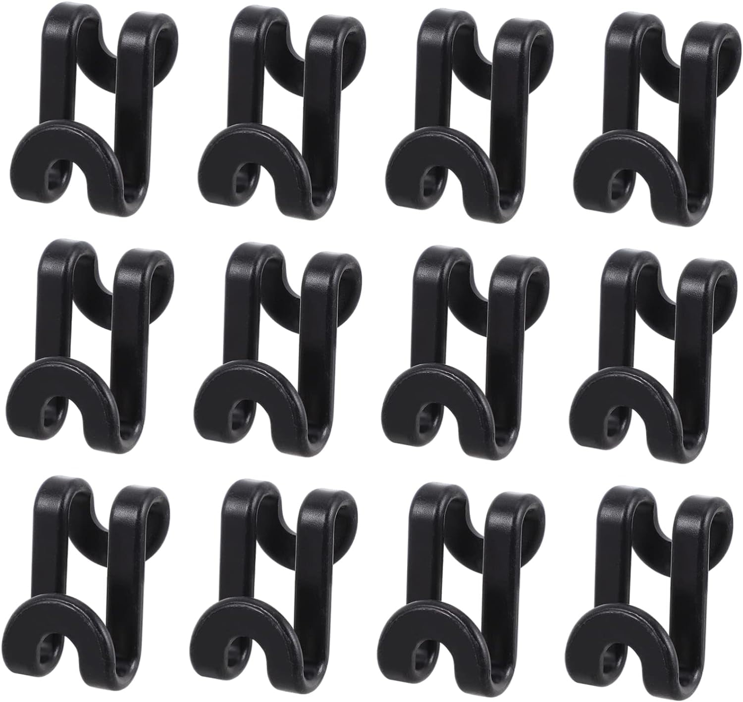 12pcs Double S-Shaped Hook Metal Hangers Hanger Connector Hook Clothes ...