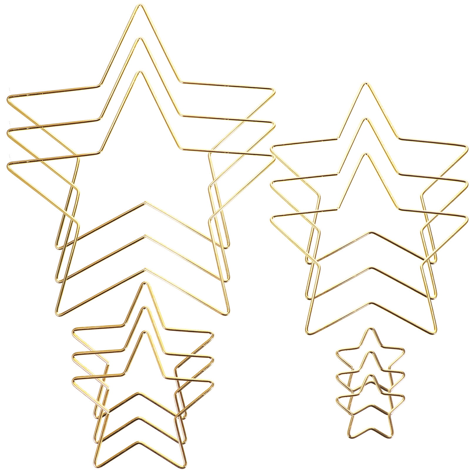 12pcs Dream Catcher Hoops Star Shaped Dream Catcher Metal Rings Macrame ...