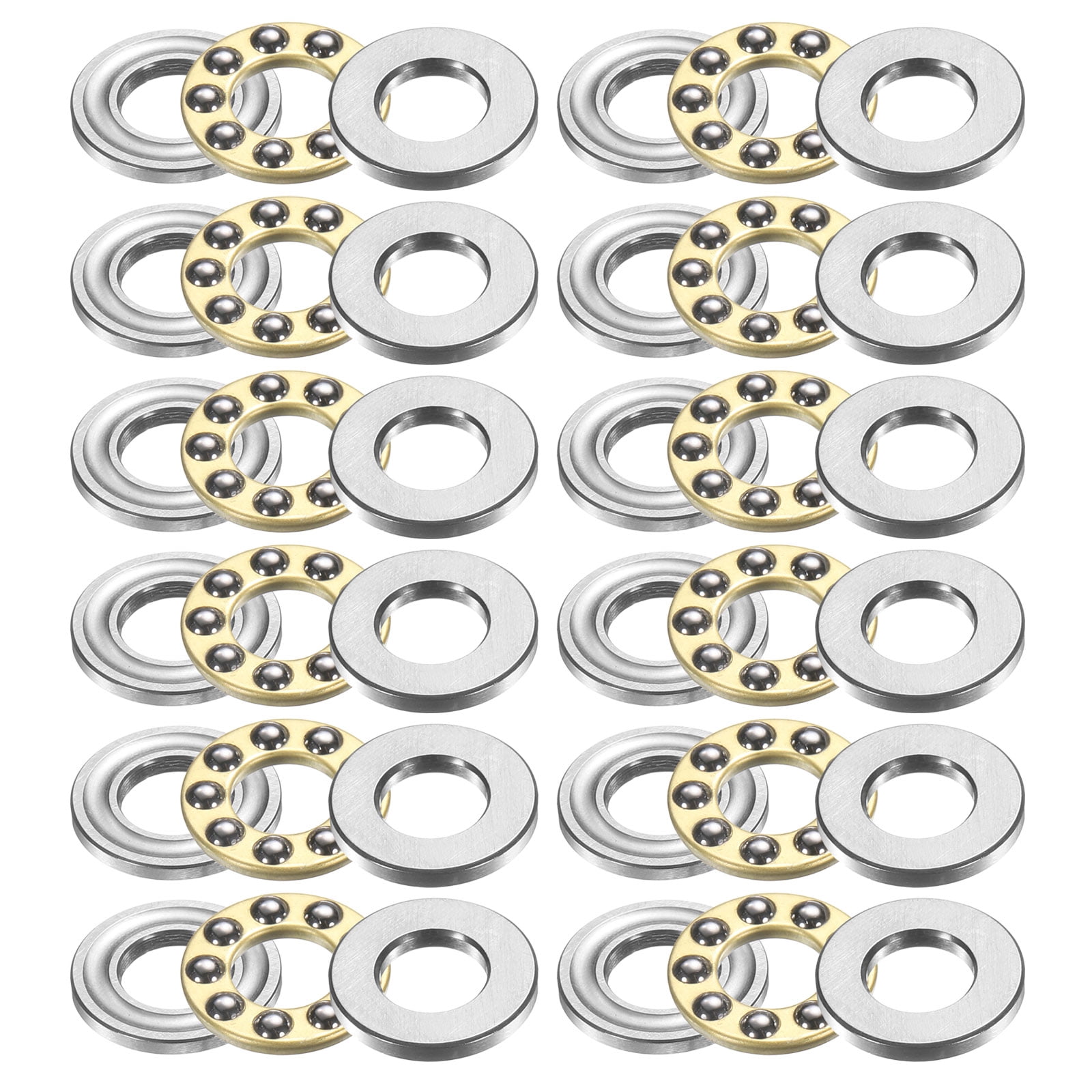 12pcs F6-12M Thrust Ball Bearings, 6mm x 12mm x 4.5mm Miniature Thrust ...