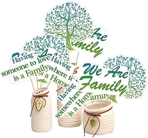 12pcs Family Reunion Centerpiece Sticks Family Tree Photo Booth Props ...