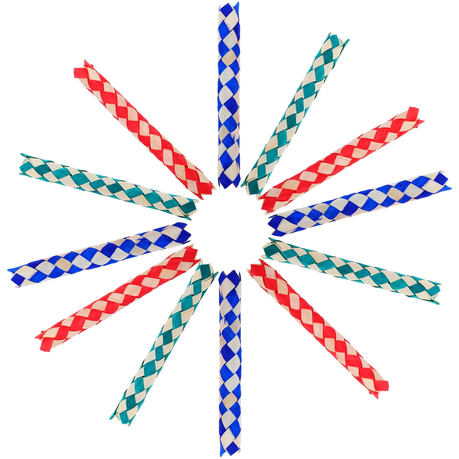 12pcs Finger Traps Birds Parrots Chew Toy Bamboo Finger Traps Chinese ...