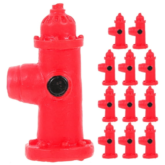 OUNONA 12Pcs Decorative Resin Fire Hydrant Model for Home Table and ...