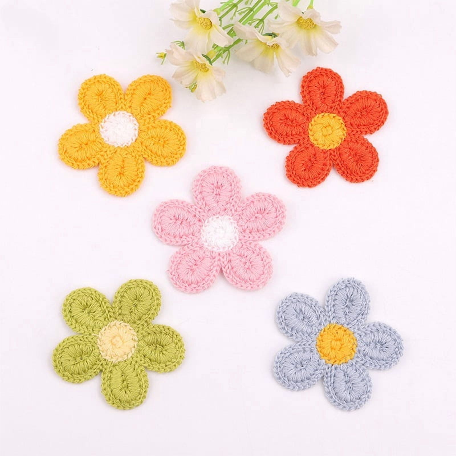 12pcs Five-Leaf Flower Fabric Patches for Clothing, Hats, Bags - DIY ...