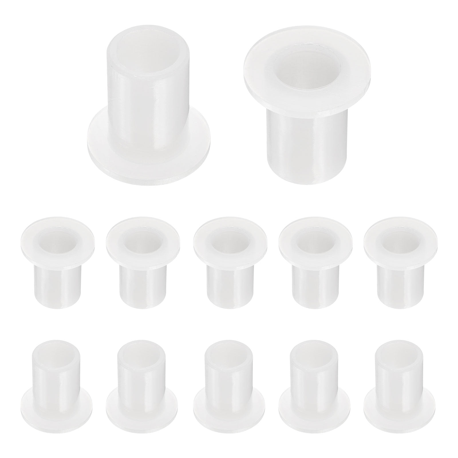 12pcs Flanged Sleeve Bearings Plastic Bushings ID 10.1mm x OD 13mm x Length 20.5mm Nylon ...