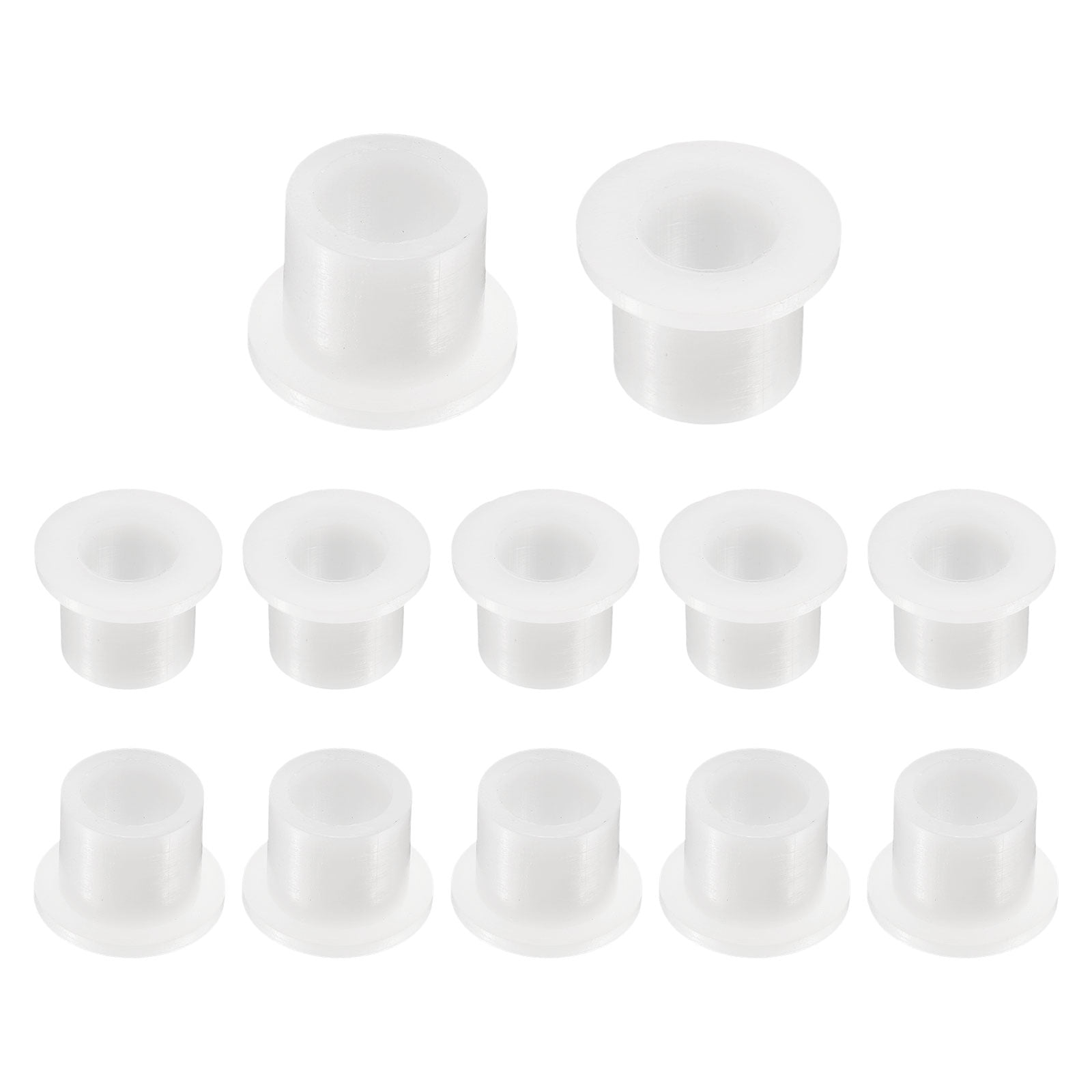 12pcs Flanged Sleeve Bearings Plastic Bushings ID 12.2mm x OD 17mm x ...