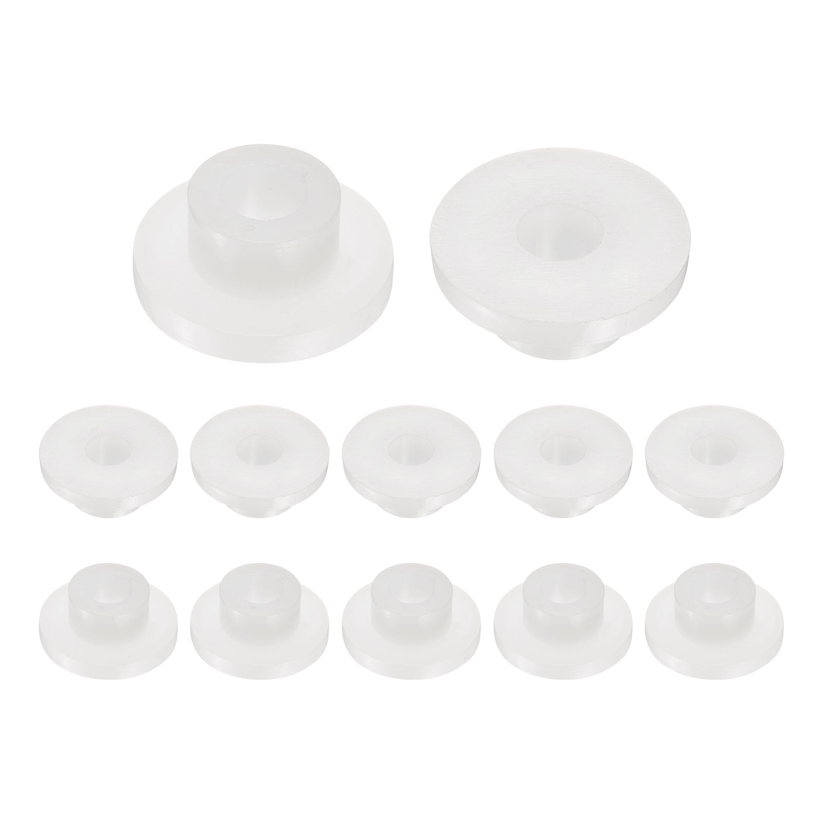 12pcs Flanged Sleeve Bearings Plastic Bushings ID 12.2mm x OD 21.8mm x ...